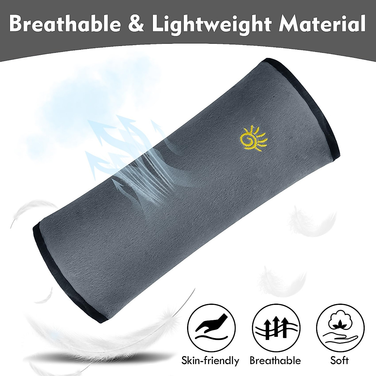 Seat Belt Cover Pad for Kids, Seat Belt Pillow for Kids Travel, Car Pillow Seat Belt Cushion for Head Neck Shoulder Support, Universal Car Seat Safety Strap Pad Booster Seat Protector for Child Adult