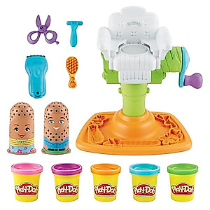 Play-Doh Buzz 'n Cut Fuzzy Pumper Barber Shop Toy with Electric Buzzer and 5 Non-Toxic Play-Doh Colors, 2-Ounce Cans (Amazon Exclusive)