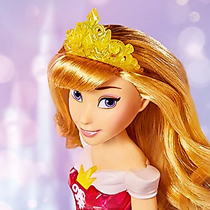 Disney Princess Royal Shimmer Aurora Doll, Fashion Doll with Skirt and Accessories, Toy for Kids Ages 3 and Up, Pink