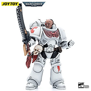 JOYTOY Warhammer 40k Mecha 1/18 Action Figures Joy Toy Model Toys-White Scars Assault lntercessor Brother Batjargal