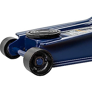 TCE AT84007U Torin Hydraulic Low Profile Service/Floor Jack with Dual Piston Quick Lift Pump, 4 Ton (8,000 lb) Capacity, Blue