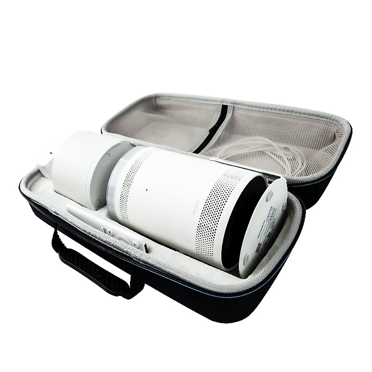 Case for Samsung The Freestyle Projector & Battery Base All Accessories Storage, Compatible with 30” - 100” The Freestyle 2nd Gen EVA Hard Bag Anti-Scratch Anti-Collision (Black)