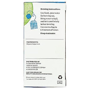 Allegro Tea, Organic Northwest Peppermint Tea Bags, 20 ct