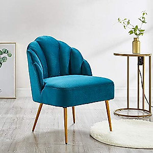 Ball & Cast Accent Chair, 23.5"W x 25"D x 32.25"H, Teal