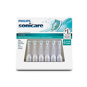 Philips Sonicare Toothbrush e Series Heads Fits: Essence, Xtreme, Elite and Advance - 6 Pack