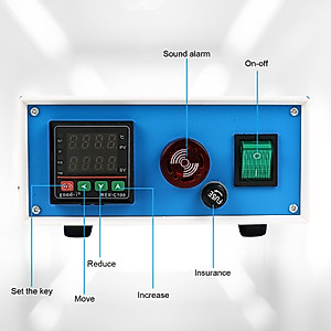 PID Temperature Controllers Thermostat Box, Digital Display REX-C100 Temperature Control Box with Solid State Relay SSR 40DA and K Thermocouple Probe, 100-240V