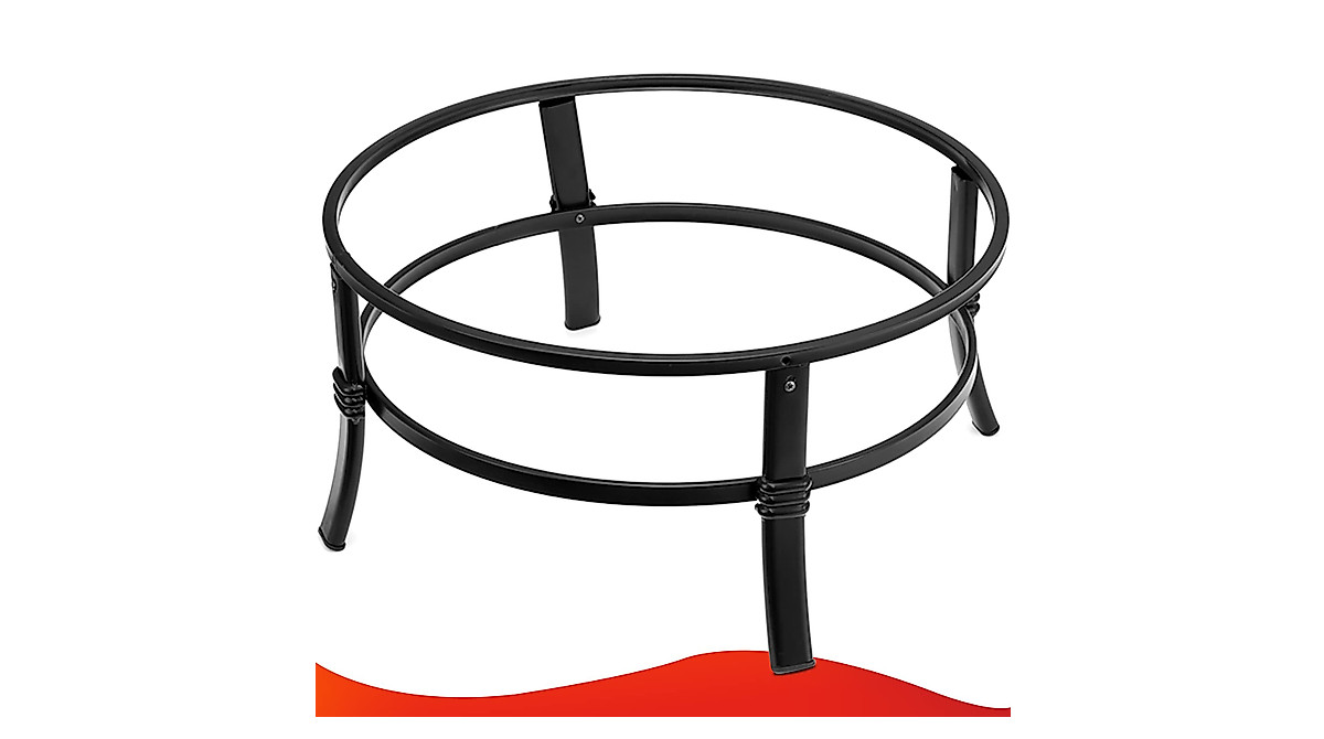 SINGLYFIRE 26-Inch Outdoor Fire Pit with Cover for Backyard & Camping