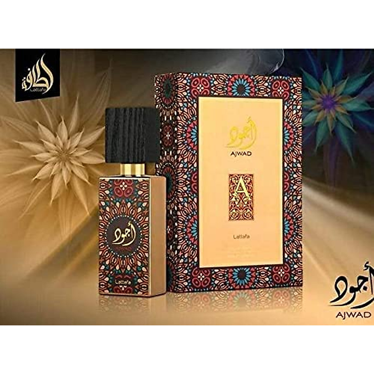 Lattafa Ajwad Eau De Parfum Spray for Unisex, 2.0 Ounce