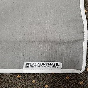 LaundryMate Extra Large Capacity Laundry Bag - with 2 Coin Pocket, Durable Strong Material Foldable Laundry Sack for College, Dorm and Apartment Dwellers Collapsible Laundry Bag (2 PK Hanging)