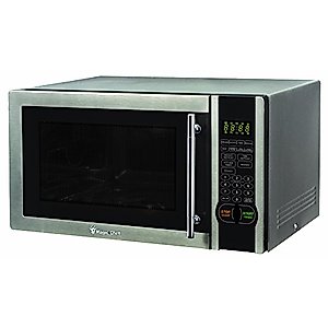 Magic Chef 1.1 Cu. Ft. 1000W Countertop Microwave Oven with Stylish Door Handle, Black