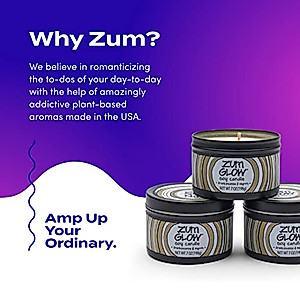 Zum Glow Soy Candle - Frankincense and Myrrh - 7 oz (3 Pack)