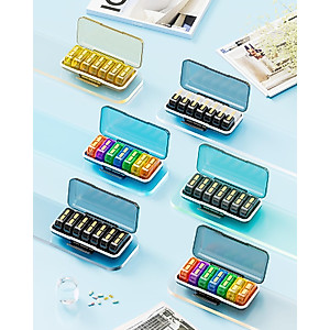 Pill Organizer 2 Times a Day, Large Weekly AM PM Pill Organizer, Acedada Twice Daily Pill Box 7 Day with Detachable Compartment, Big Medicine Container Case Holder for Vitamin Fish Oil Supplement, DG