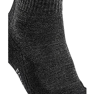 FALKE Men's TK2 Explore Wool Hiking Socks, Mid Calf, Medium Padding, Athletic Sock, Breathable Quick Dry, Merino Wool, Grey (Smog 3150), 6.5-8.5, 1 Pair