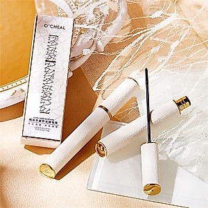 4D Silk Fiber Lash Mascara, 2.5mm Brush Mascara, For Fine Short Eyelash, Black Volume and Length Natural, Waterproof, Smudge-proof, Lengthening Thickening Softer Fuller (1 Pcs)