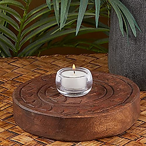 Root Candles Scented Tealights Holiday Collection Beeswax Blend 4-Hour Tealight Candles, 8-Count, Peppermint Bark