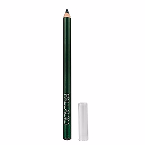 Palladio Glitter Eyeliner Pencil, Long lasting Creamy Cosmetic Pencil, Shimmer Eye Liner, Buttery Smooth Tip, Professional Makeup Glittery Pencil, Sharpenable, Emerald Sparkle