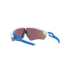 Oakley Youth OJ9001 Radar EV XS Path Rectangular Sunglasses, Matte White/Prizm Sapphire, 58 mm