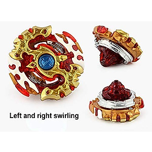 R1-58-6-Bey Battle Gyro Burst Battle Evolution Metal Fusion Attack Set with 4D Launcher Grip Set