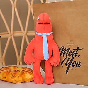 Mukorolee Smiling Friend Plush Toy, Soft Stuffed Animal Monster Figure Doll, Cotton Plush Pillow Movie Fans Favors Preferred Gifts for Kids Children Toddler Birthday Party (Allan Red 10")