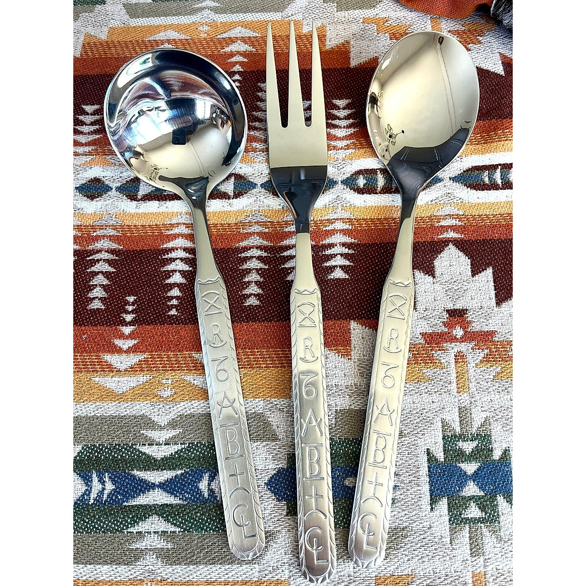 Ranch Brands Stainless Silverware Serving Set (3 Piece) by Cowboy Living