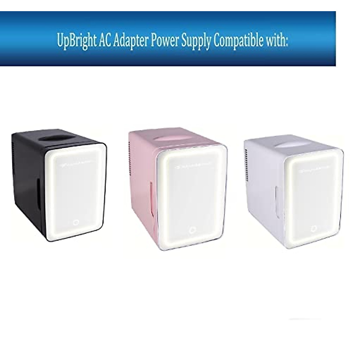 UpBright AC 120V Power Cord Cable Plug Lead Charger Compatible with Frigidaire EFMIS170-BLACK EFMIS170-PINK EFMIS170-WHITE 6.5L 9Can Retro Mini Cooler Portable Fridge Brushed Steel Rugged Refrigerator