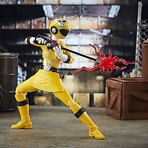 Power Rangers Lightning Collection RPM Yellow Ranger 6-Inch Premium Collectible Action Figure Toy with Accessories, Kids Ages 4 and Up