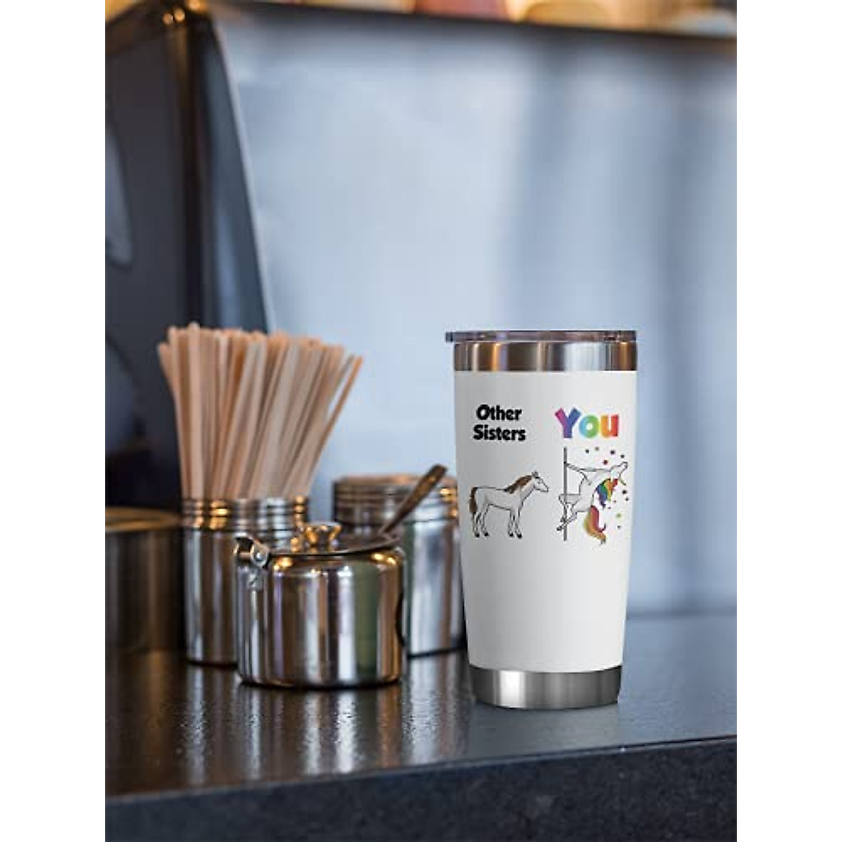 Sister Gifts From Sister, Brother - Birthday Gifts For Sister - Mothers Day Gifts For Sister, Soul Sister, Big Sister, Little Sister, Sister In Law, Sibling, Bestie, BFF, Women - 20 Oz Tumbler