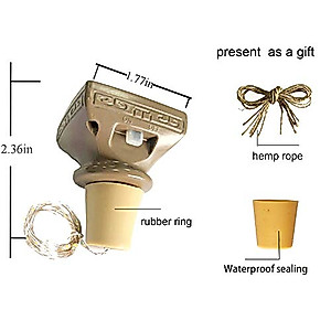 ZNYCYE Upgraded 8 Pack Solar Powered Wine Bottle Lights 20 LED Solar Fairy String Lights for Wedding Christmas Outdoor Holiday Garden Patio Pathway Decor (Cool White)