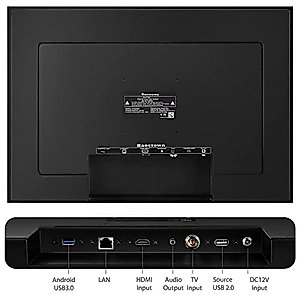 【H2 Chip Android 11.0 System & 500 cd/㎡ High-Brightness 2023 Model】Haocrown 21.5-Inch Touchscreen Bathroom TV IP66 Waterproof Smart Mirror TV 1080P LED TV Built-in ATSC Tuner Wi-Fi Bluetooth(8GB+64GB)