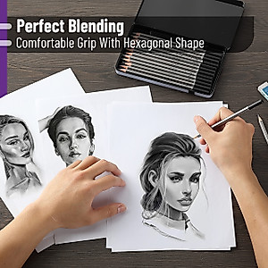 Mr. Pen- Sketch Pencils for Drawing, 14 Pack, Drawing Pencils, Art Pencils, Graphite Pencils, Graphite Pencils for Drawing, Art Pencils for Drawing and Shading