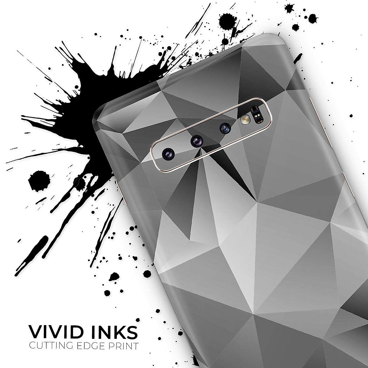 DesignSkinz Vector Black & White Abstract Connect Pattern Protective Vinyl Decal Wrap Skin Cover Compatible with The Samsung Galaxy S20 (Screen Trim & Back Glass Skin)