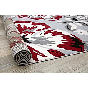 Rugshop Modern Floral Area Rugs 3'1" x 5' Red