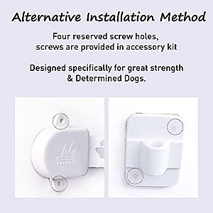 Neobay Adjustable Door Strap and Latch for Cats, Easy Way for Dog Proof Litter Box and Feeding Station, Pet Latch for Door, Economical Alternative of Pet Gates and Interior Cat Door