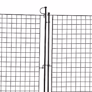 5 Panels Decorative Garden Fence 15ft (L) x 39in (H) No Dig Dog Animal Barrier Fencing, Rustproof Metal Wire Border Flower Edging for Yard Landscape Patio Outdoor Decor