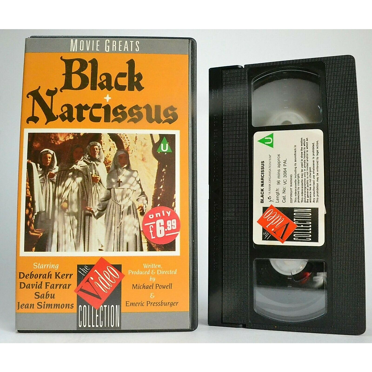 Black Narcissus (1941); [Rumer Godden]: Drama - Deborah Kerr/David Farrar - VHS