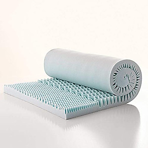 Dawn College Dorm Mattress Topper | Twin XL 3" 5-Zone Gel Memory Foam | Supportive, Quality Sleep, Hypoallergenic, Cooling | Made in USA | CertiPUR