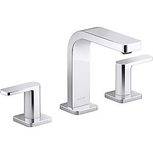 KOHLER K-23484-4-CP Parallel Bathroom Sink Faucet, Polished Chrome