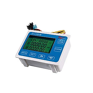 GREDIA Digital LCD Display Quantitative Controller Water Control + 3/4" Hall Effect Flow Sensor Flowmeter