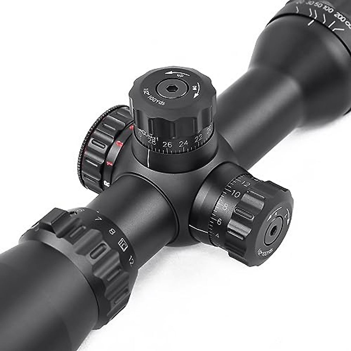 Sniper MT 3-12x33 MAOL Scope with Red, Green, Blue Illuminated Mil-Dot Reticle for Ruger 10/22