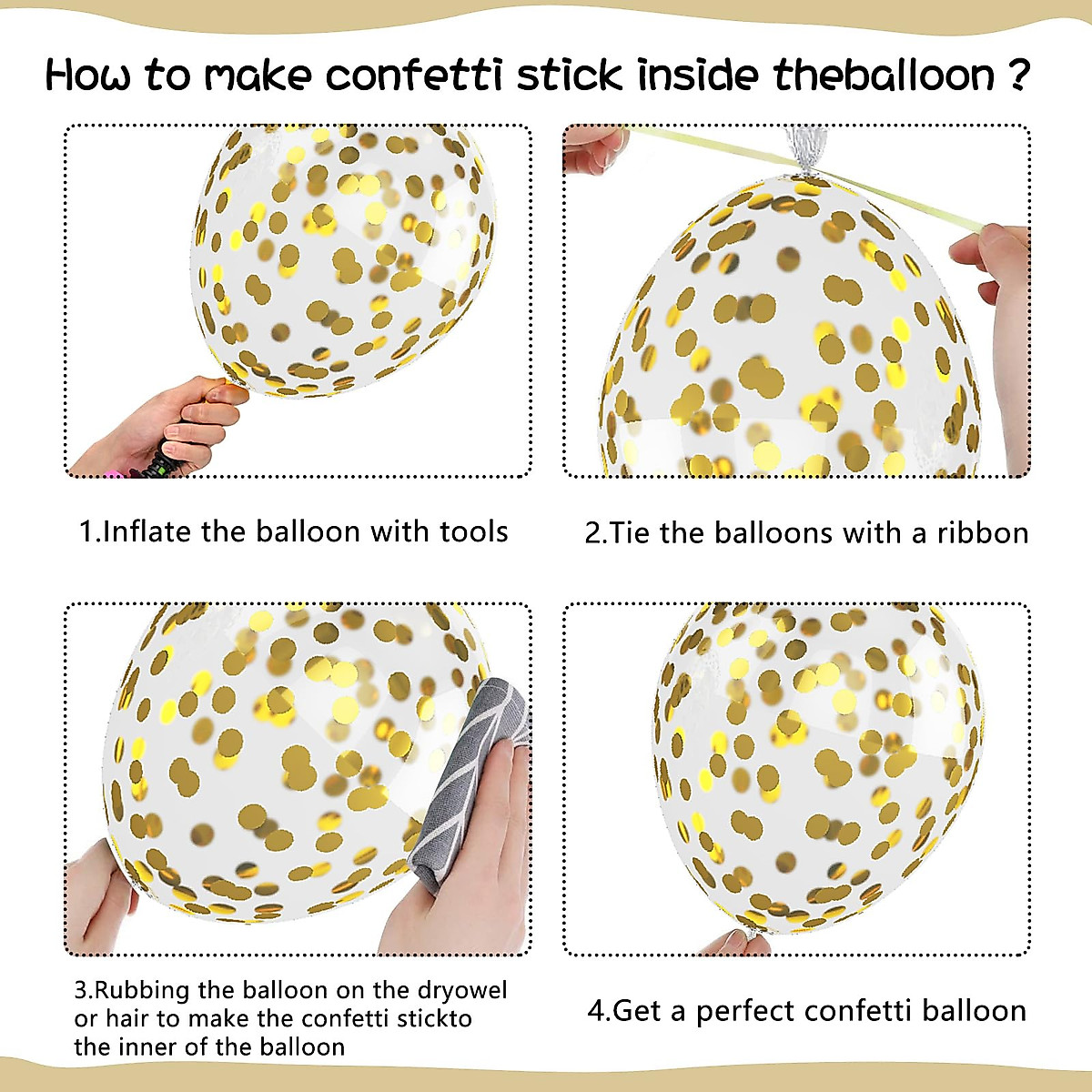 Dusty Pink Balloons, 55Pcs Blush Pink Party Balloons 12 Inch Metallic Rose Gold White Latex Balloons Retro Pink Rose Gold Balloons Gold Confetti Balloons for Birthday Party Baby Shower Bridal Shower