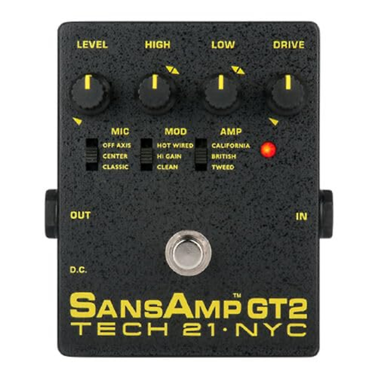 Tech 21 SansAmp GT2 Tube Amp Emulator Pedal