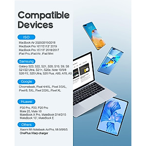 BrexLink Thunderbolt 3 Cable 5ft, USB 4 40Gbps Data Transfer 100W 5A Charger 5K@60Hz Type-C for External SSD, eGpu, USB-C Docking Station, MacBook (Grey)