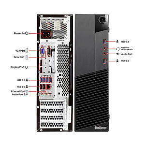 Lenovo M93p Desktop Computer SFF - Quad Core Intel i5 4th Gen - 4570 Upto 3.6 GHz, 16GB RAM, 256GB SSD, HDMI, GeForce GT 1030, Keyboard, Mouse, WiFi, Windows 10 Home (64-bit) (Renewed)