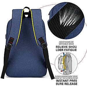 JUNJIE Laptop Backpack-15.6 Inch Water Resistant Padded Computer Bag for Collegefor Work, School, College, Nurse, Travel Daypack Purse Backpack (grey)
