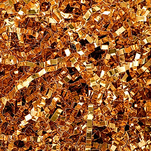 Outus Crinkle Cut Paper Shred Filler Shredded Paper for Gift Box Crinkle Paper Metallic Shredded Crinkle Cut Paper Easter Grass Tissue Paper for Wedding Birthday Wrapping Boxes Bags (Gold, 1 LB)