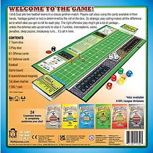 R&R Games 1st & Goal, Football Board Game for Adults and Kids, Card Games for Family Night