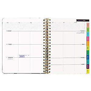Stay Golden 17-Month Large Planner with 1000+ Stickers 2019-2020 (Pipsticks+Workman)
