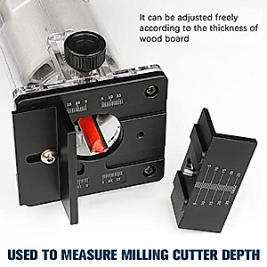FUYGRCJ- Compact Router Bracket Wood Palm Router Tool Base Hand Trimmer Woodworking Jointer Cutting Palmming Base Electric Trimming Bracket for Slotting Trimming Carving 65mm Trimming Machine
