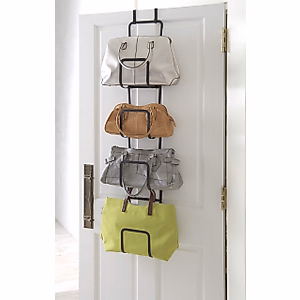 Yamazaki Bag Holder, Steel, Black, Anpassbar