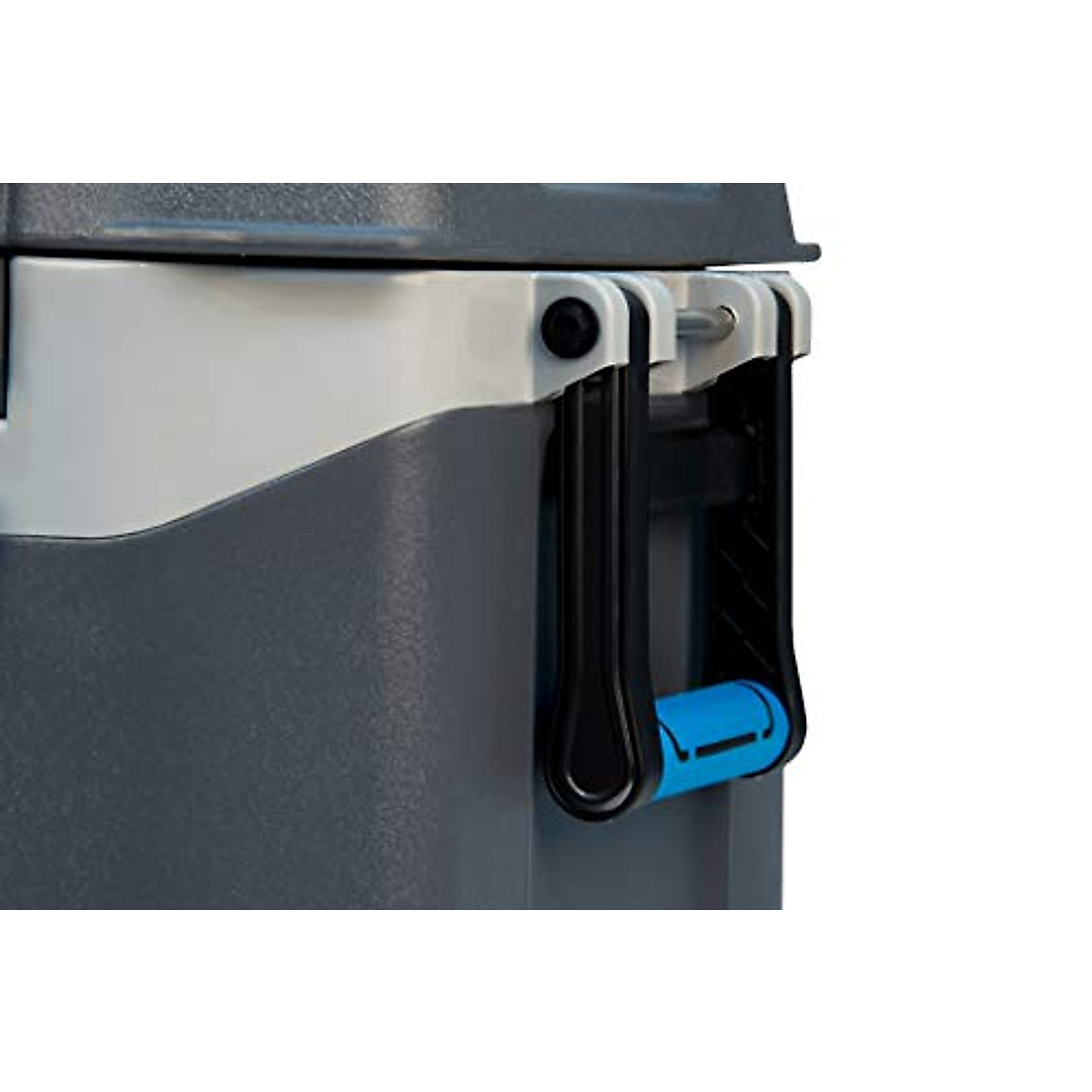 Igloo BMX 52 Quart Cooler with Cool Riser Technology, Fish Ruler, and Tie-Down Points - 16.34 Pounds - Carbonite Gray and Blue